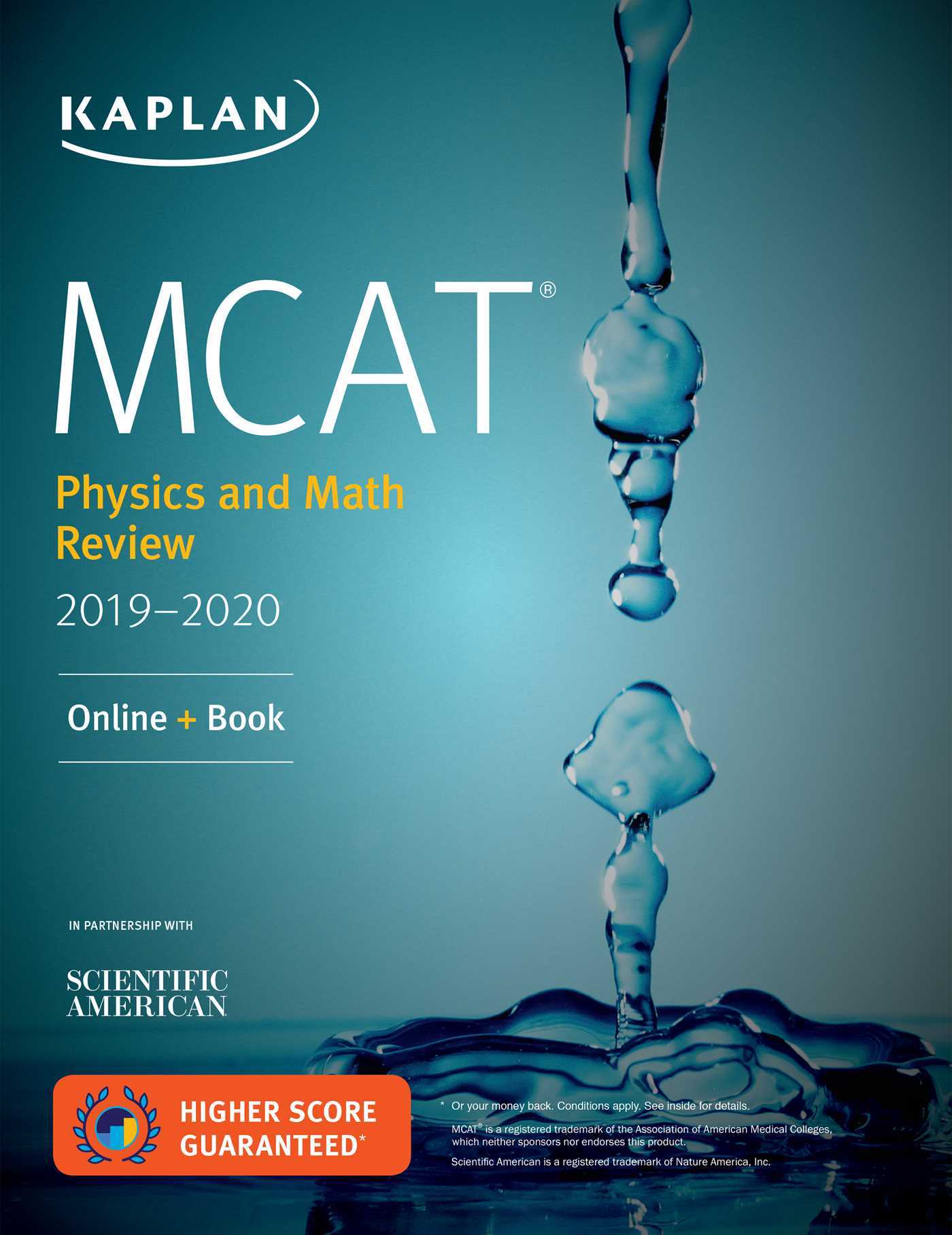 MCAT Physics and Math Review 2019-2020: Online + Book by Kaplan Test ...