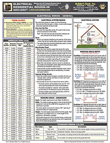 Electrical Residential Rough-In Quick-Card Based on the 2017 NEC and ...