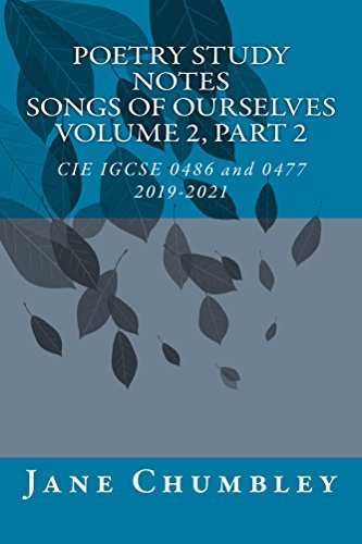Poetry Study Notes Songs of Ourselves, Volume 2, Part 2 by Jane ...