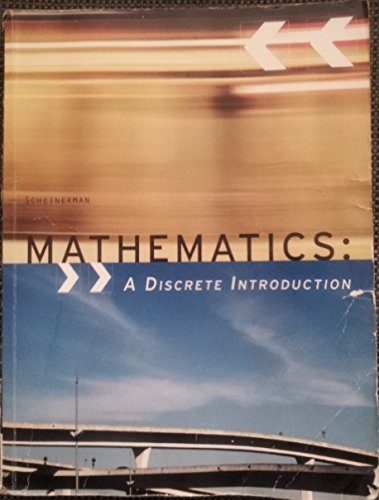 Mathematics [3e] A Discrete Introduction By Scheinerman Goodreads