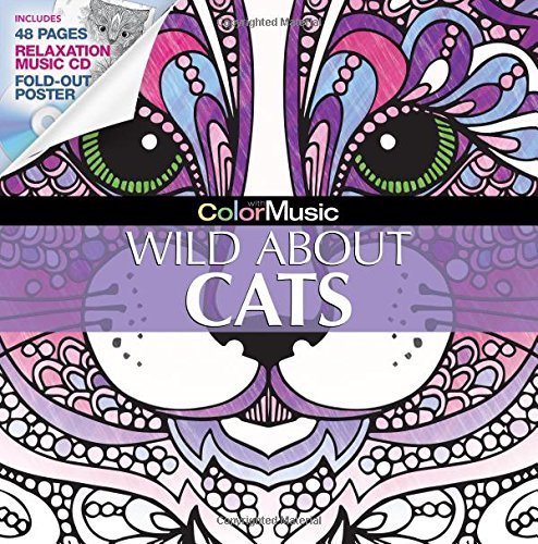 Wild About Cats Adult Coloring Book Includes Bonus Large Fold-Out ...