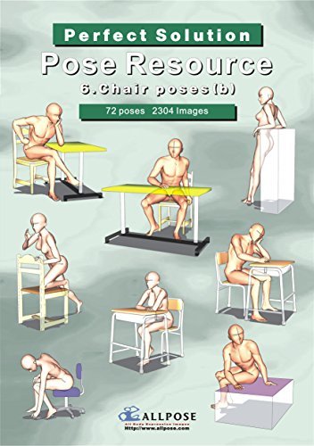 [Allpose Book] 6_Chair poses(b) (for comic,cartoon,manga,anime ...