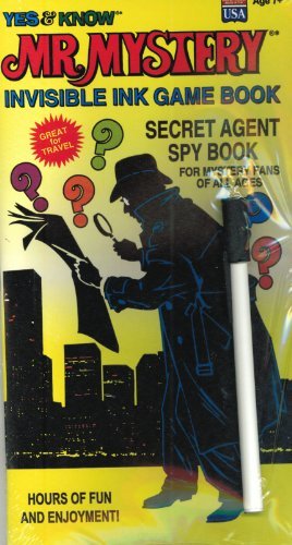 Mr. Mystery Invisible Ink Game Book: Secret Agent Spy Book by Yes ...