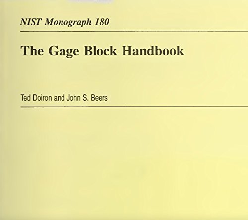 The Gauge / Gage Block Handbook by National Institute of Standards and ...