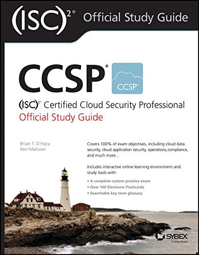 Ccsp (Isc)2 Certified Cloud Security Professional Official Study Guide by Brian T. O'hara And ...