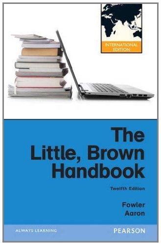 The Little, Brown Handbook by H. Ramsey Fowler | Goodreads
