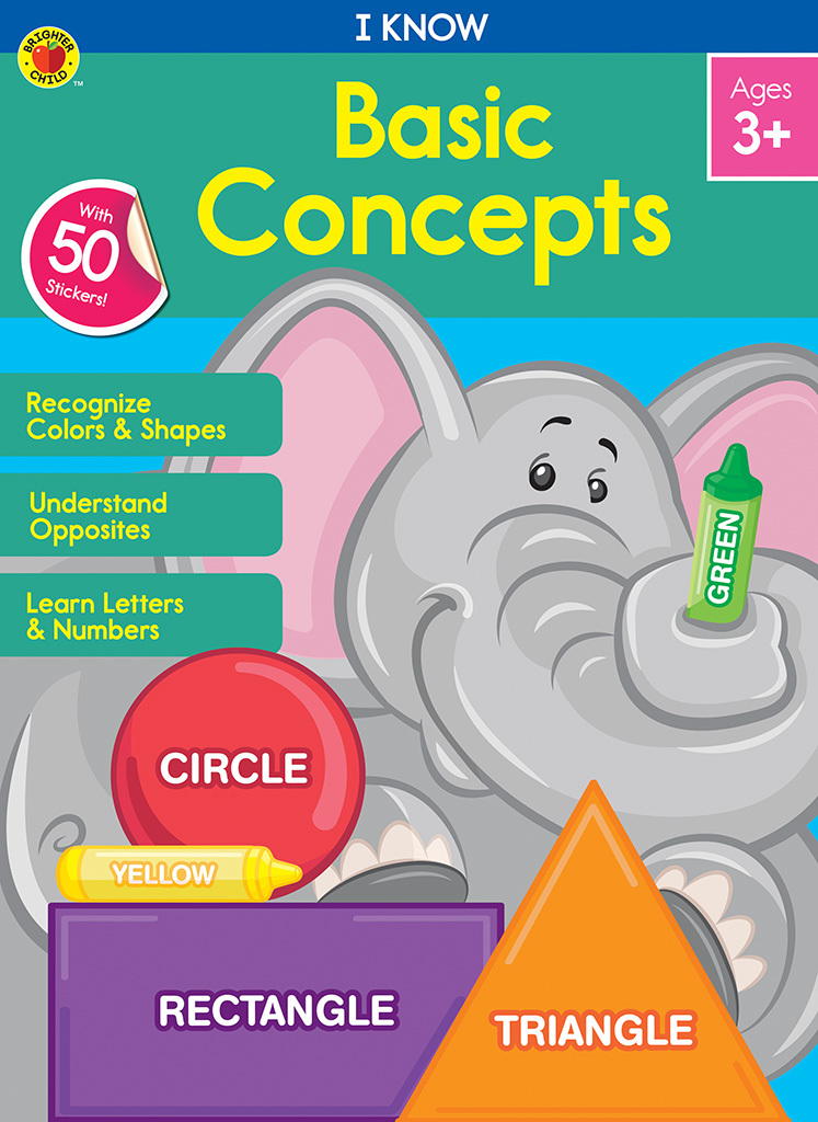 Carson Dellosa — I Know Basic Concepts Workbook for PK, 1st Grade, 64 ...