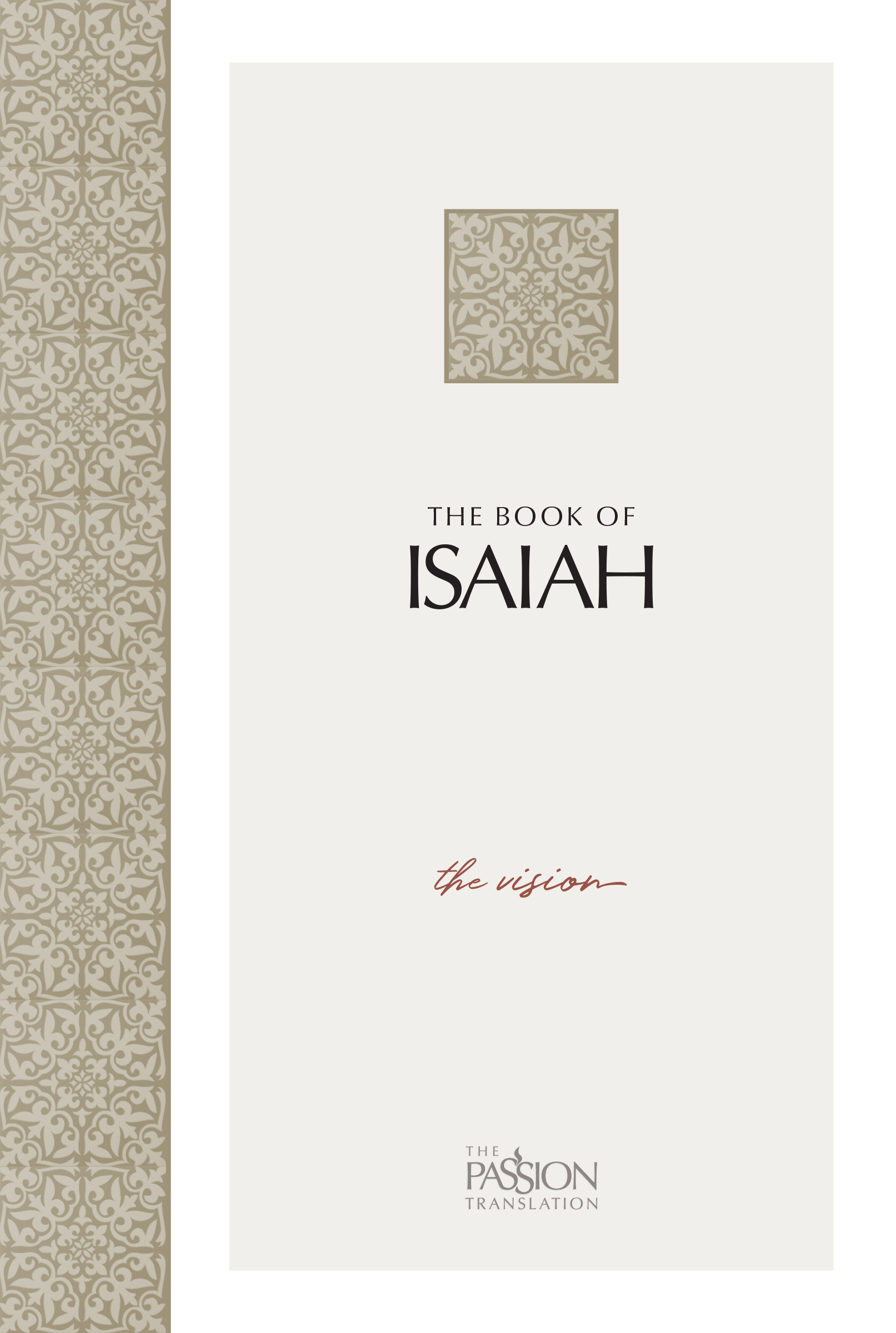 The Book of Isaiah: The Vision (The Passion Translation, Paperback) – A ...