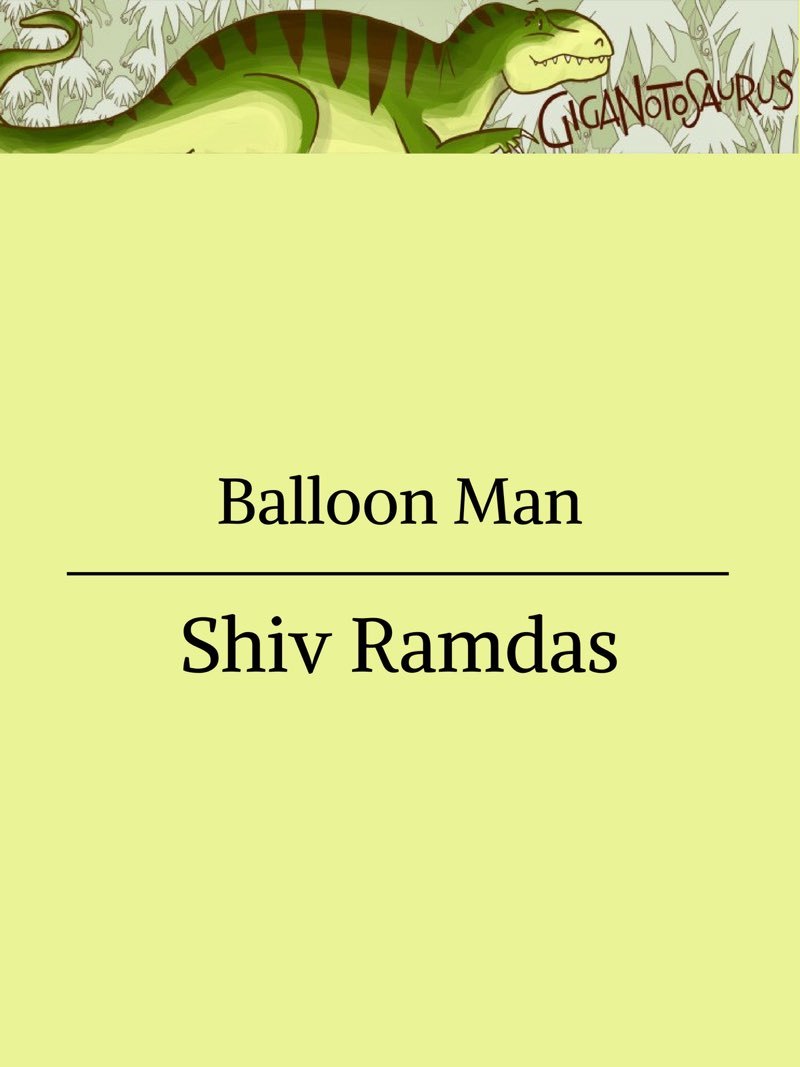 Balloon Man by Shiv Ramdas | Goodreads
