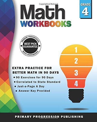 Math Workbook Grade 4: 90-Day Common Core Practice for Better Math by ...