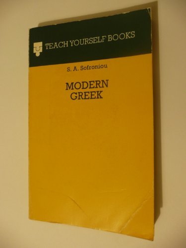 Modern Greek (Teach yourself books) by S.A. Sofroniou | Goodreads