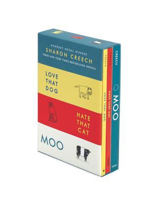 Sharon Creech 3-Book Box Set: Love That Dog, Hate That Cat, Moo by ...
