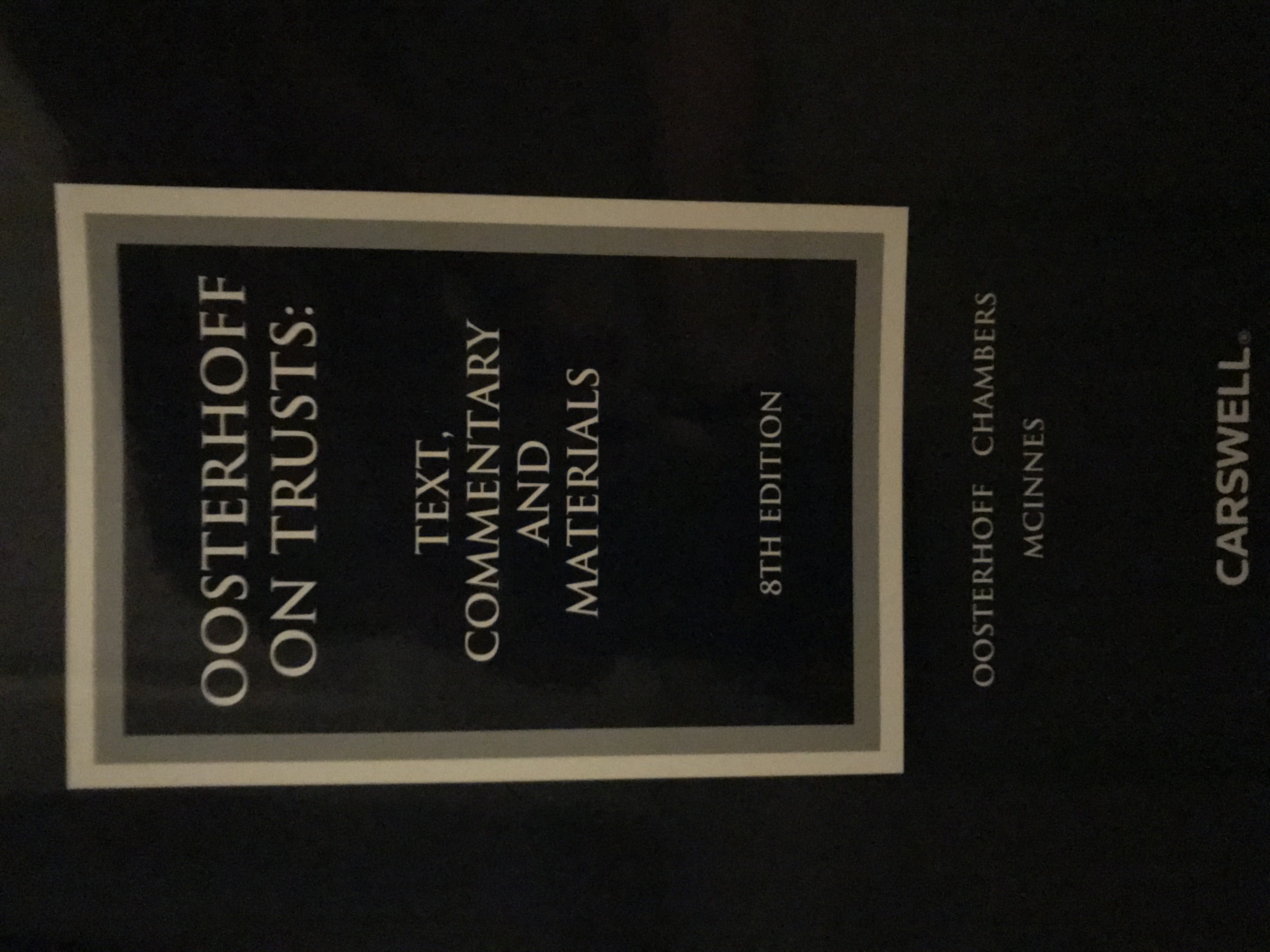 Oosterhoff On Trusts: Text, Commentary And Materials by Albert H ...
