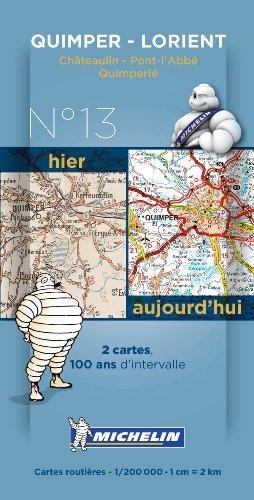 CARTE HISTORIQUE QUIMPER LORIENT by Guides Touristiques Michelin ...