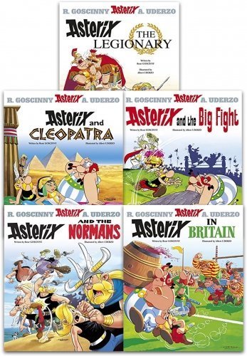 Asterix Series 2 Collection 5 Books Set (Book 6-10) by René Goscinny ...