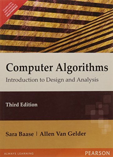 Computer Algorithms: Introduction to Design and Analysis by Baase ...