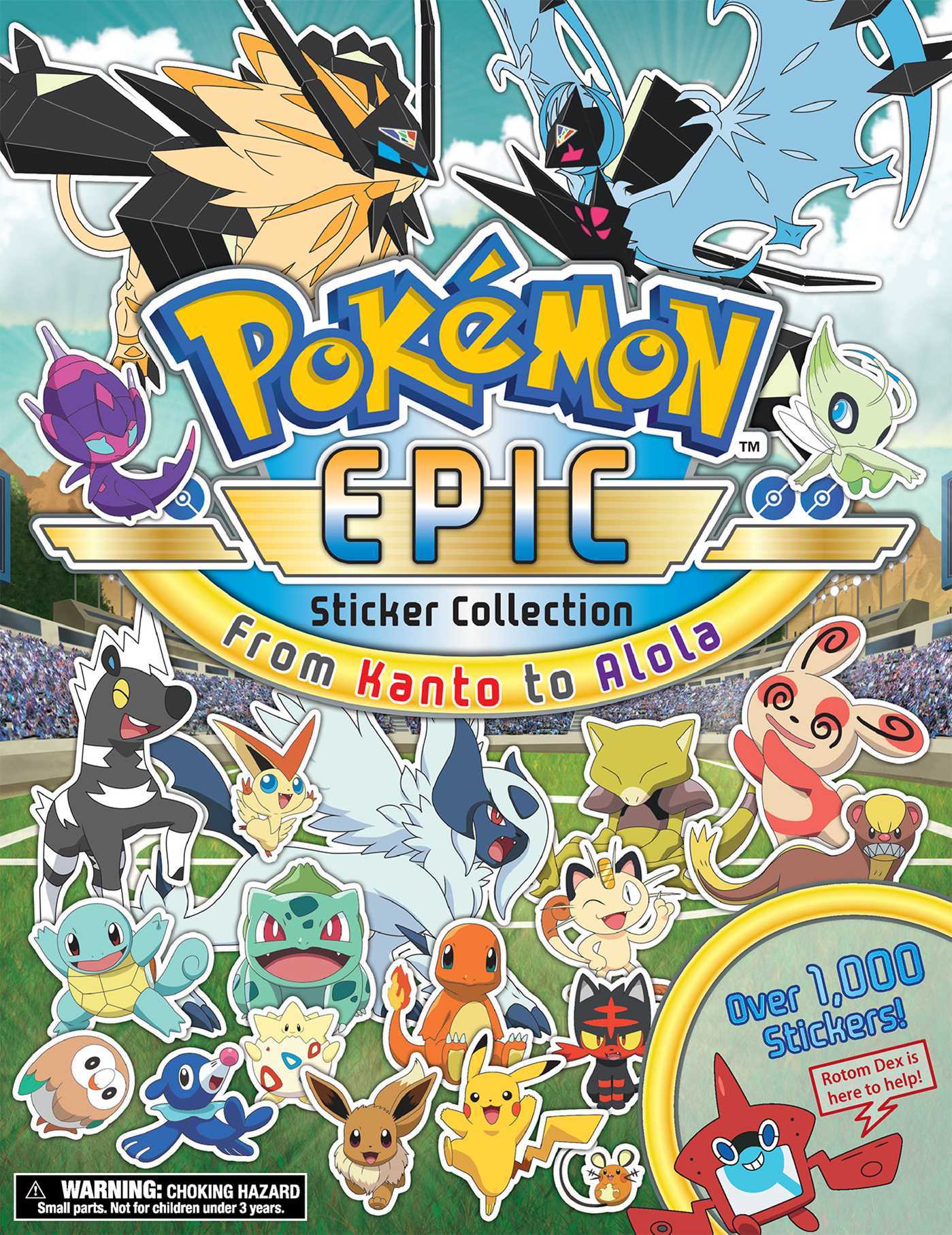 Pokémon Epic Sticker Collection: From Kanto to Alola (1) by Pikachu ...
