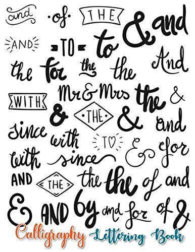 Calligraphy Lettering Book: Hand Lettering Workbook Practice Book Paper ...