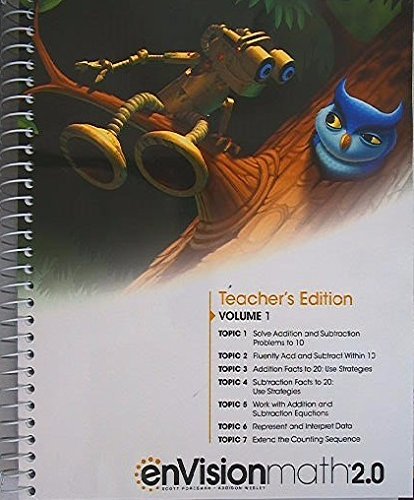 enVision Math 2.0: Grade 1, Teacher's Edition, Volume 1: Topics 1-7, 9780328887200, 032888720X ...