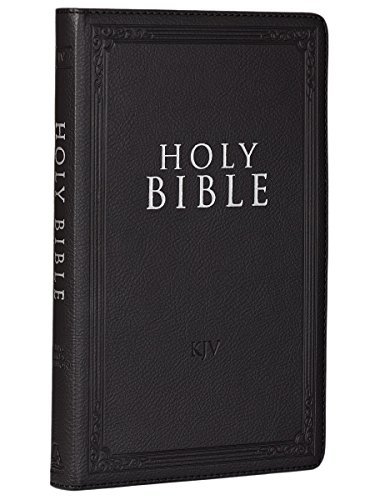 KJV Holy Bible, Gift Edition Faux Leather, King James Version, Black by ...