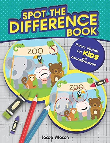 Spot The Difference Book: Picture Puzzles For Kids And Coloring Book by ...