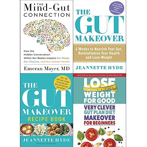 Mind gut connection [hardcover], gut makeover, recipe book and very ...