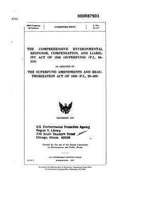 Comprehensive Environmental Response Compensation and Liability Act of ...