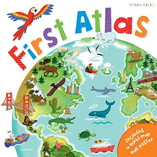 First Atlas-Travel the World with this Brightly Colored Atlas-Includes ...