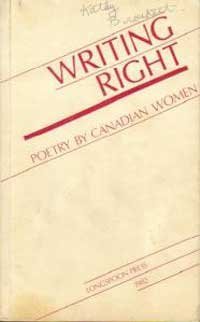 Writing Right: Poetry by Canadian Women by Douglas Barbour | Goodreads