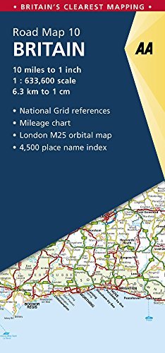 AA Road Map Britain (AA Road Map Series 10) by A.A. Publishing | Goodreads