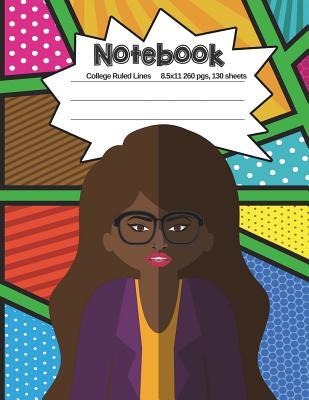 Comic Girl Long Hair: Bright, Colorful, Fun, Blank Combination Notebook ...