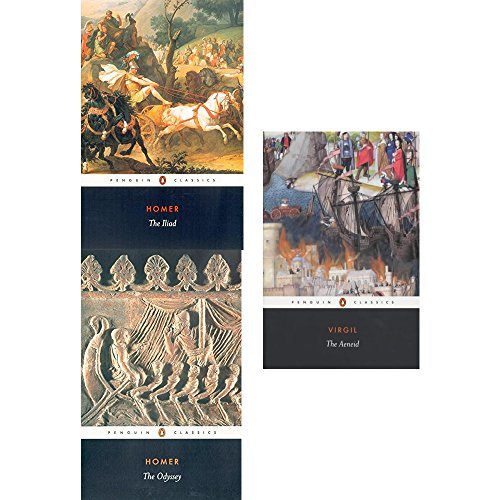 Penguin Classics Homer The Iliad Odyssey And Aeneid 3 Books Collection