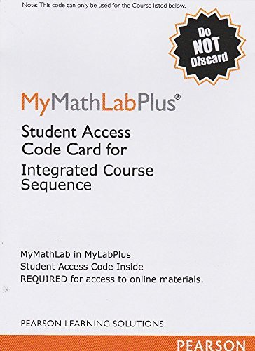 MyMathLab Plus: Student Access Code Card for Intergrated Course ...