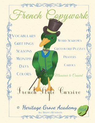 French Copywork: French Style Cursive (Language Penmanship Books) by ...