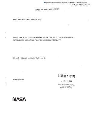 Real-Time Flutter Analysis of an Active Flutter-Suppression System on a ...