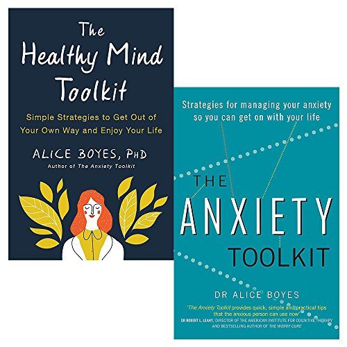 Healthy mind toolkit and anxiety toolkit 2 books collection set by ...