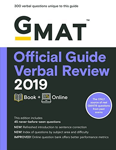 GMAT Official Guide Verbal Review 2019 Book + Online by GMAC | Goodreads