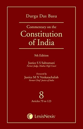 D D BASU COMMENTARY ON THE CONSTITUTION OF INDIA by DD Basu | Goodreads