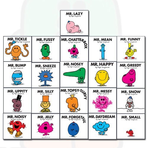 Roger Hargreaves Collection Mr. Men Classic Library (1-21) 21 Books ...