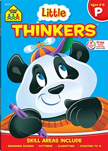 School Zone Little Thinkers Preschool Workbook: 64 Pages, Pre-K ...