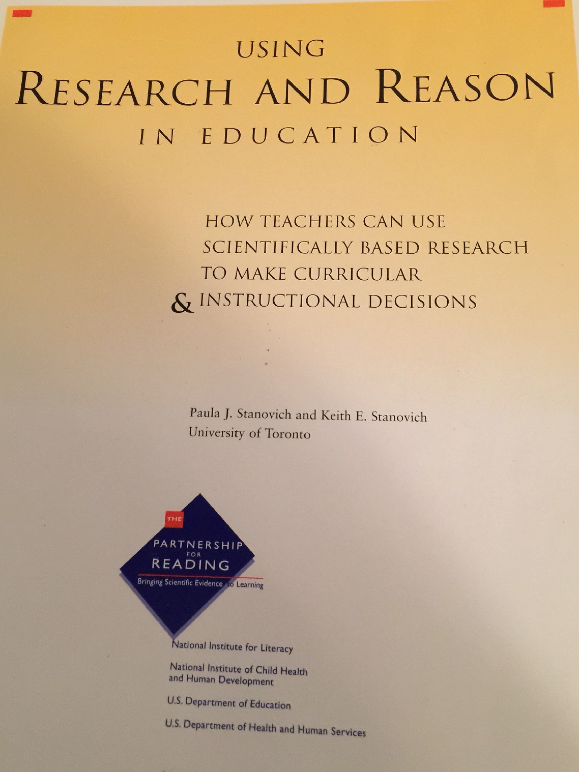 Using Research and Reason in Education: How Teachers Can Use ...
