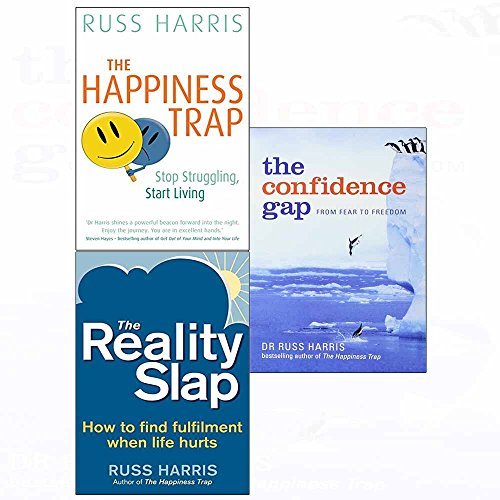Happiness trap, reality slap, confidence gap 3 books collection set by ...