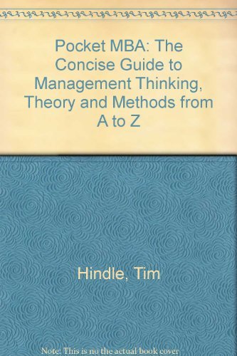 Pocket MBA by Tim Hindle | Goodreads