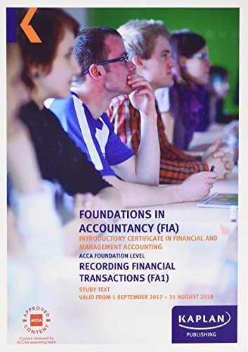 FA1 Recording Financial Transaction - Study Text by Kaplan Publishing ...