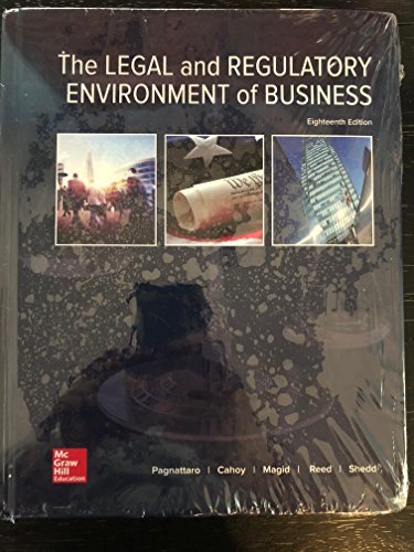 The Legal and Regulatory Environment of Business by Marisa Anne ...