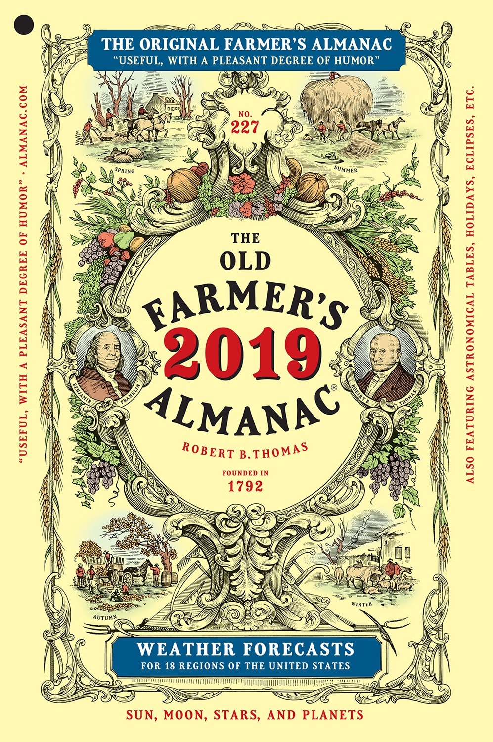 The Old Farmer's Almanac 2019/Comfort Food Cookbook/Sun Catcher Bundle ...