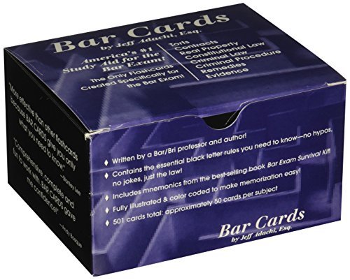Bar Cards (Multistate Subjects Only) by Jeff Adachi | Goodreads