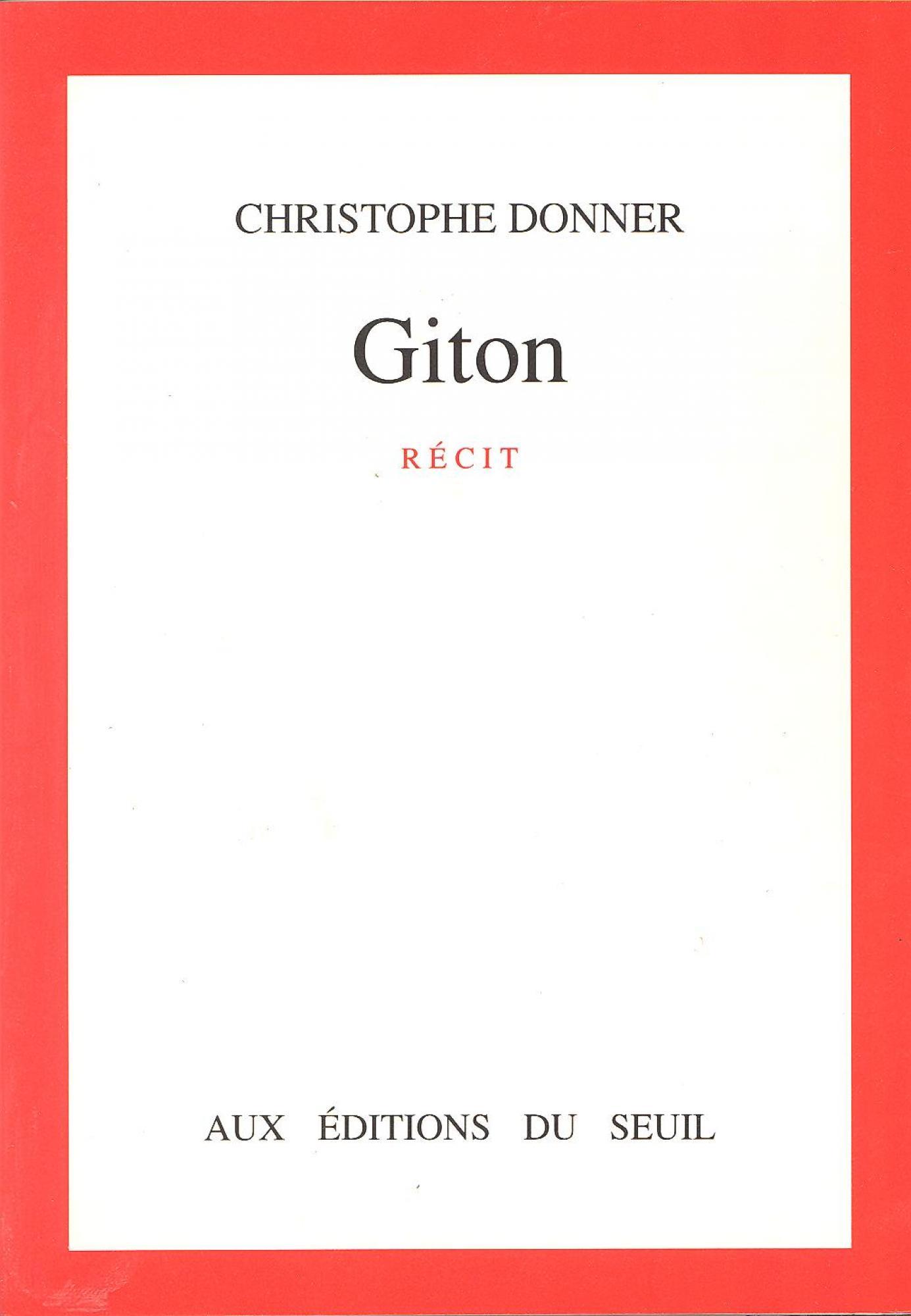 Giton by Christophe Donner | Goodreads