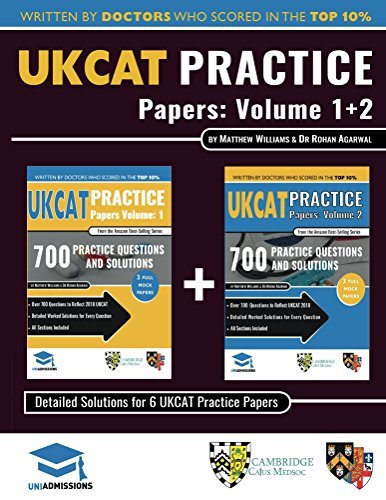 UKCAT Practice Papers Volumes One & Two: 6 Full Mock Papers, 1400 ...