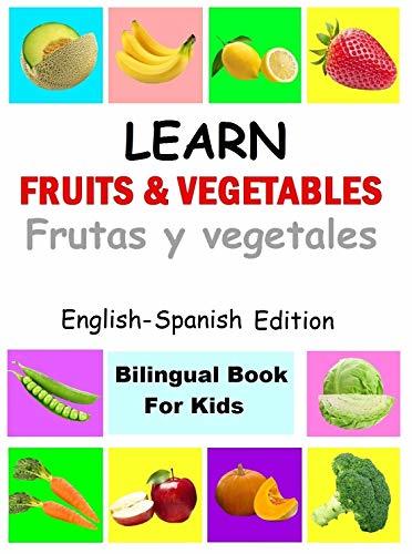 learn fruits and vegetables in Spanish, Spanish Children's Picture Book ...